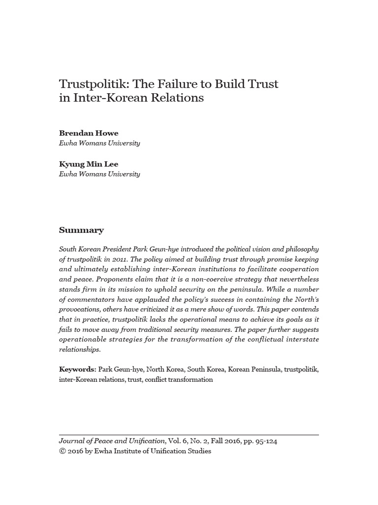 05 Brendan Howe and Kyung Min Lee | PDF | North Korea | World Politics