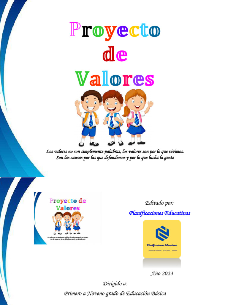 PROYECTO DE VALORES | PDF | Tolerancia | Amor