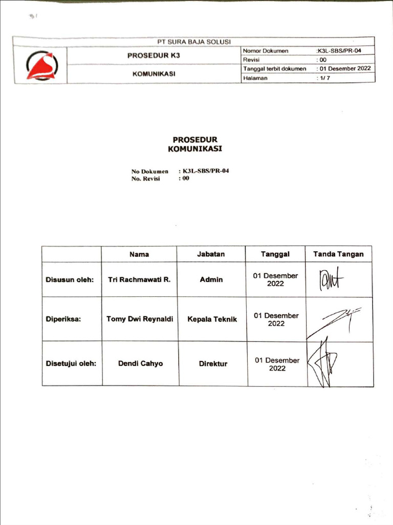 4.1 Program Induksi & Form Safety Induction | PDF
