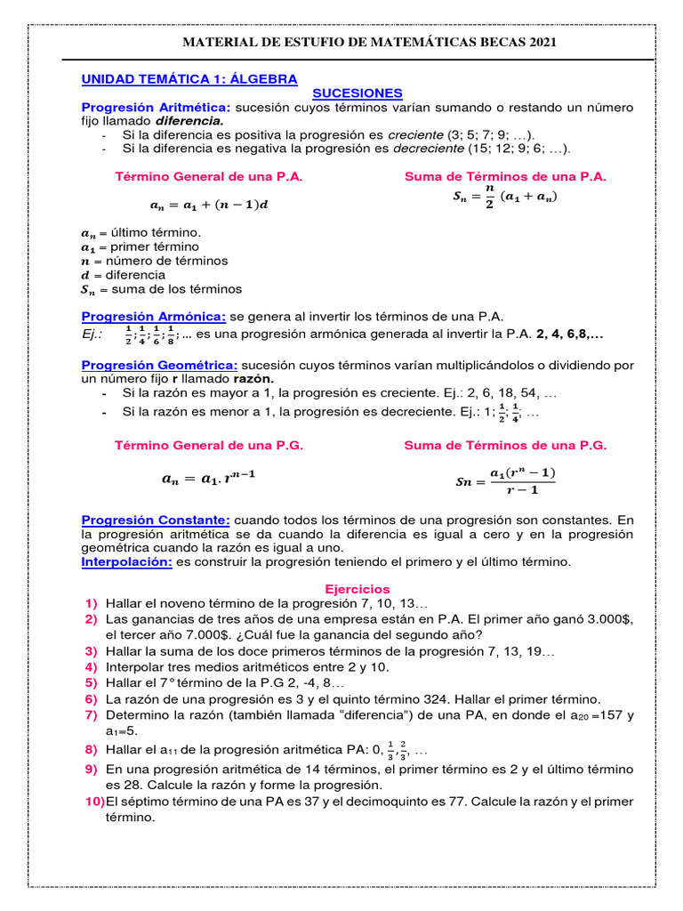 Material De Estudio De Matematicas Pdf Logaritmo Elipse
