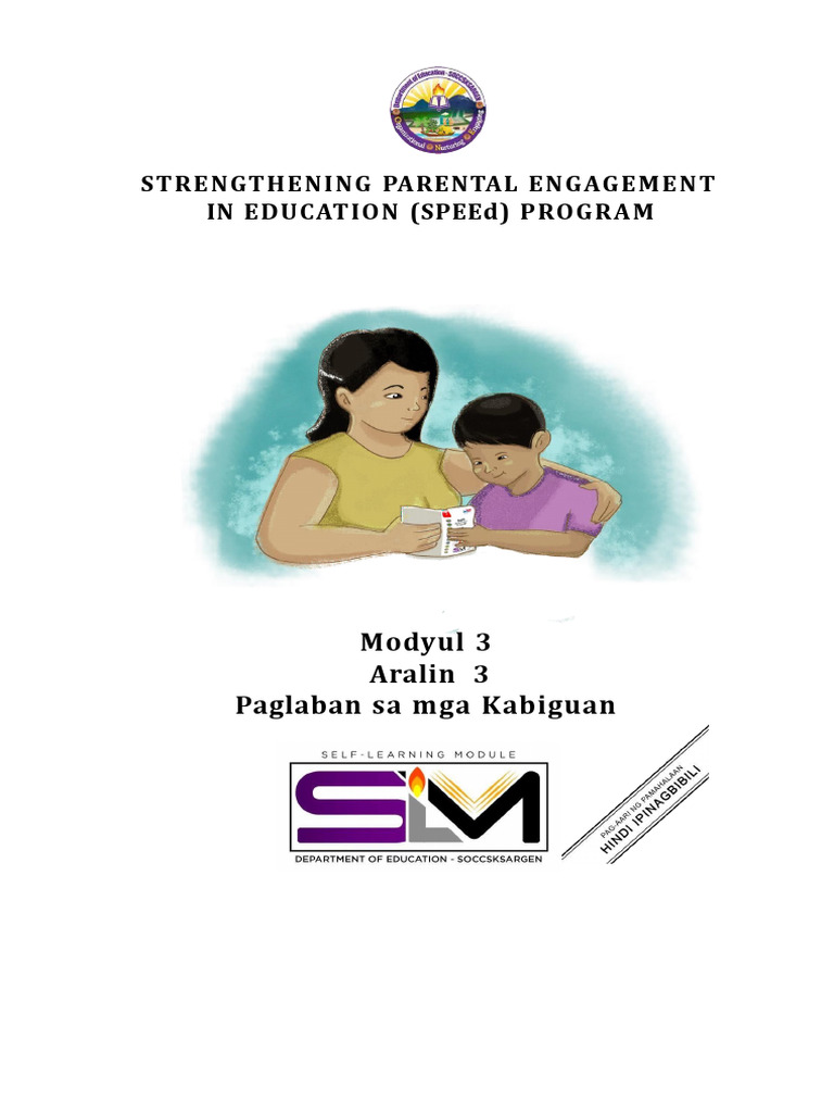 Module 3 Aralin 3 SPEEd SLM | PDF