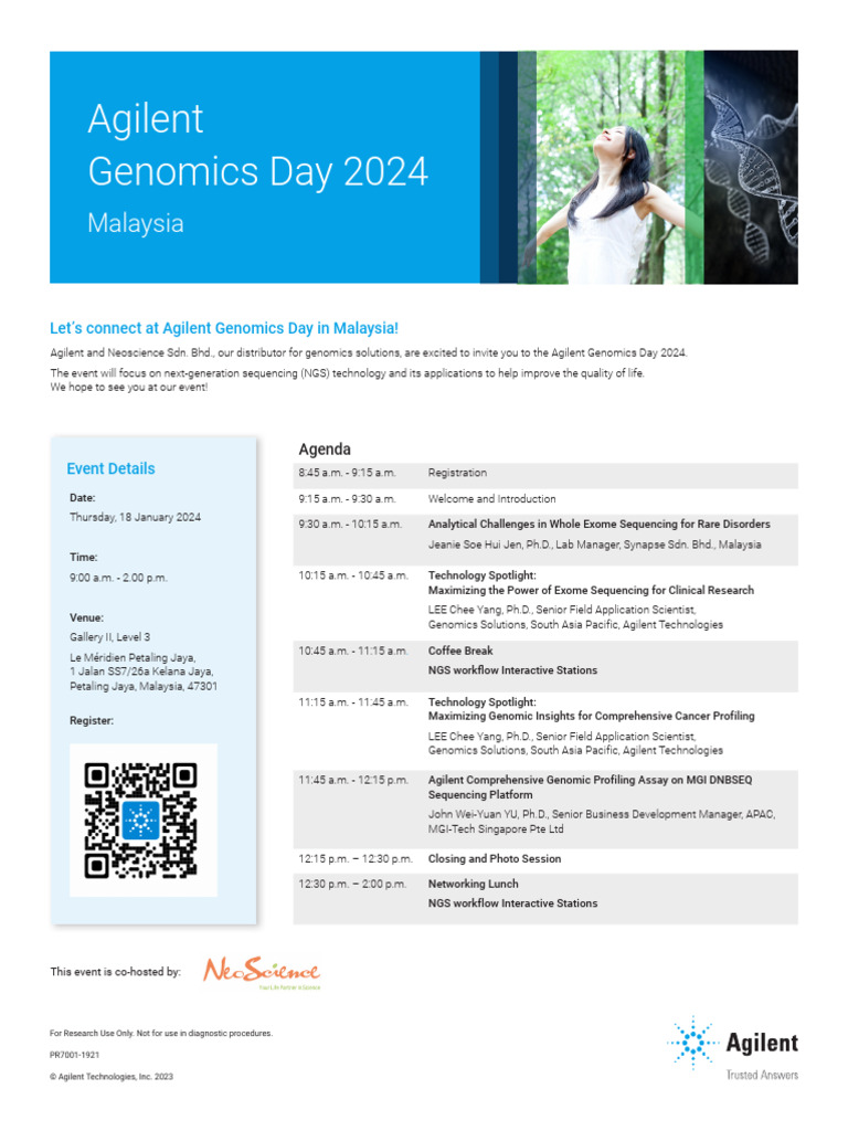 Genomics Day MY Flyer-Final | PDF | Dna Sequencing | Genomics