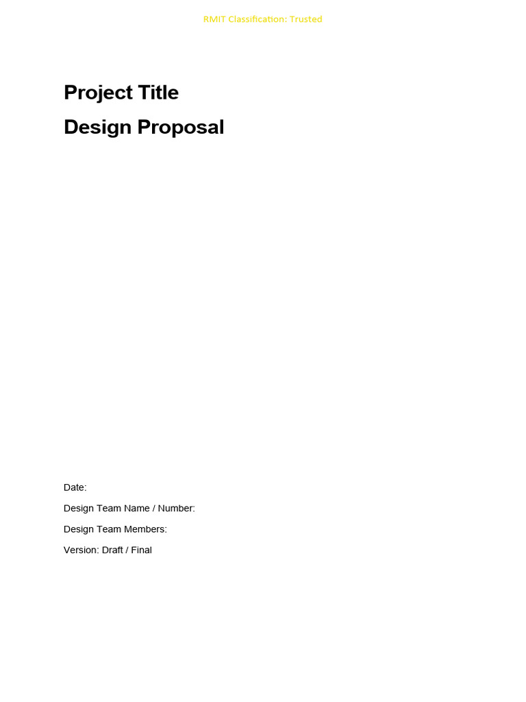Engineering Design Proposal Guide | PDF | Risk