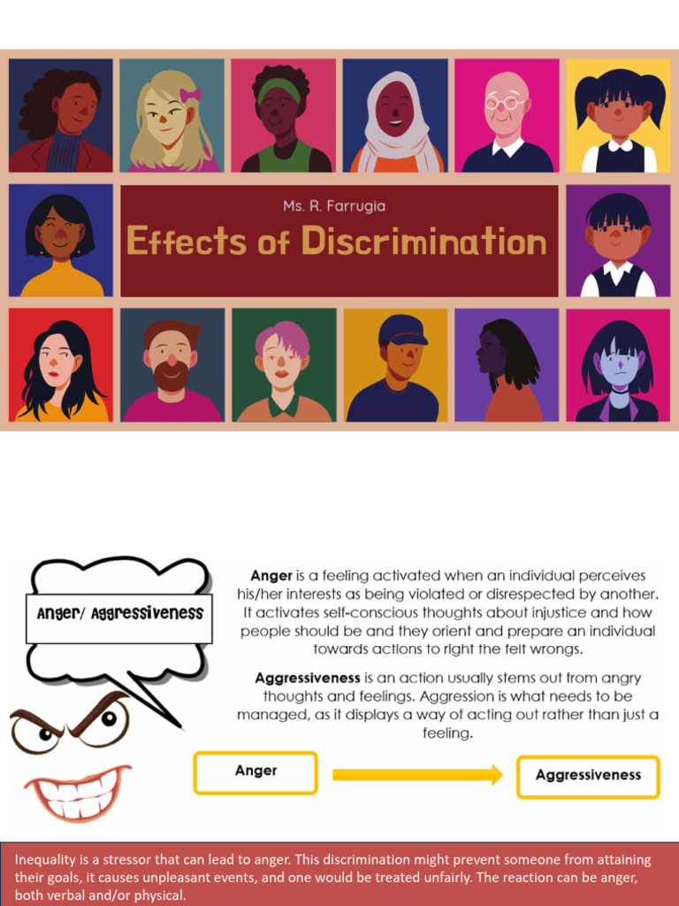 Effects of Discrimination | PDF | Self Esteem | Discrimination
