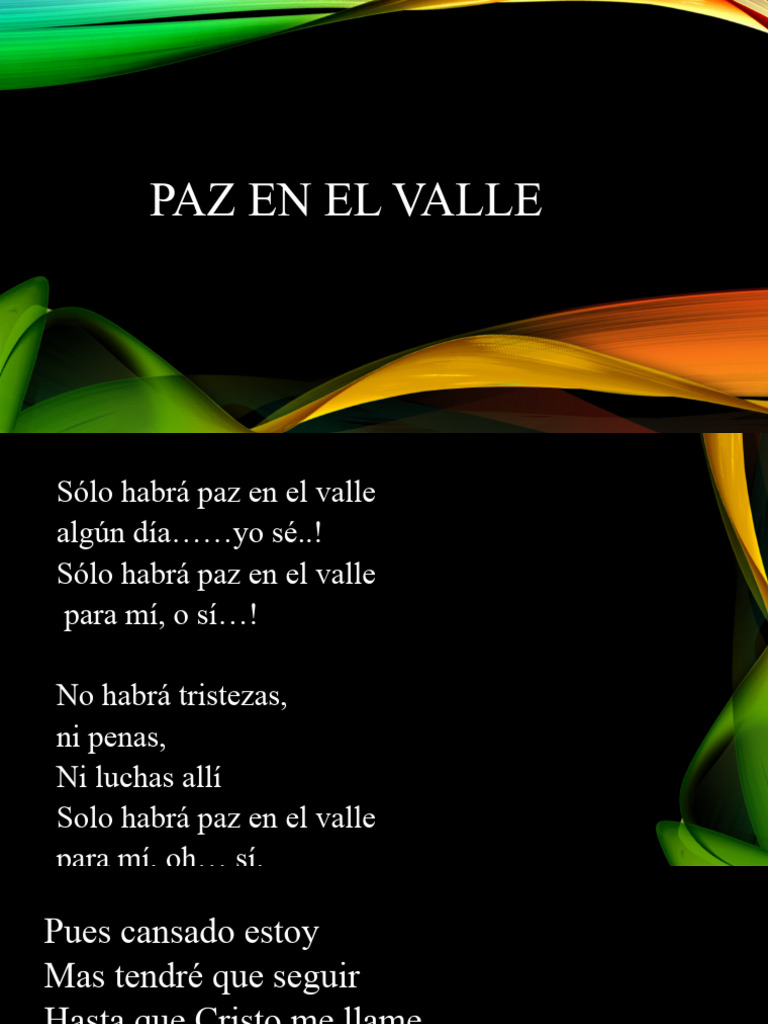 Paz en El Valle | PDF