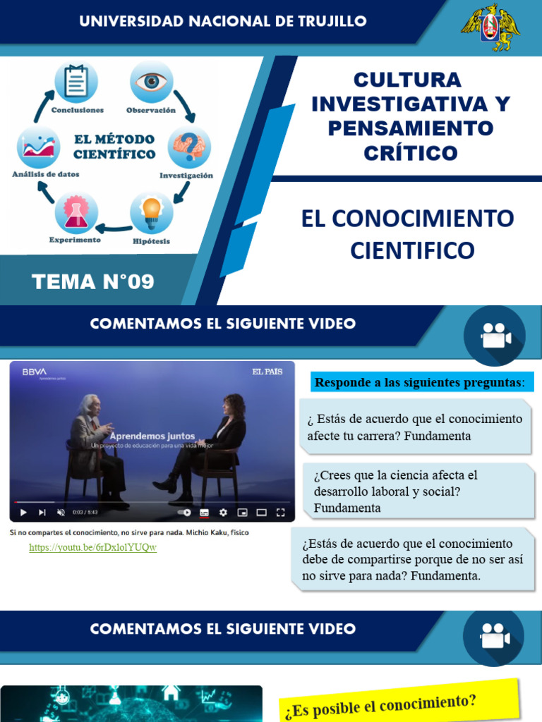 Cultura Investigativa Y Pensamiento Crítico: TEMA N°09 | PDF ...