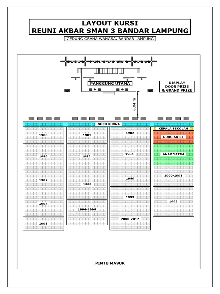 Layout Acara Reuni SMAN 3 Bandar Lampung | PDF