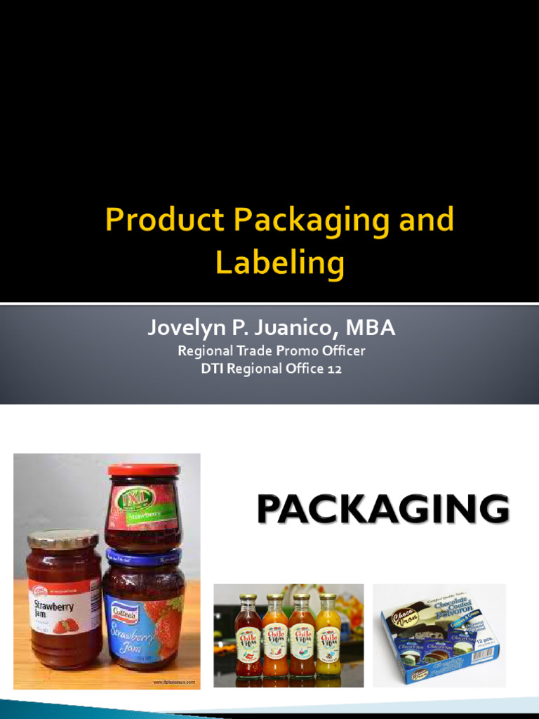 DTI Packaging and Labelling1 | PDF
