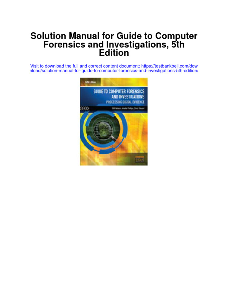 Instant Download Solution Manual For Guide To Computer Forensics and ... Instant Download Solution Manual For Guide To Computer Forensics and ...
