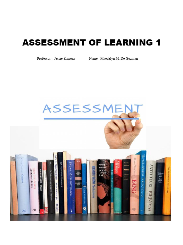Module 1 (Learning Assessment) | PDF | Educational Assessment | Learning