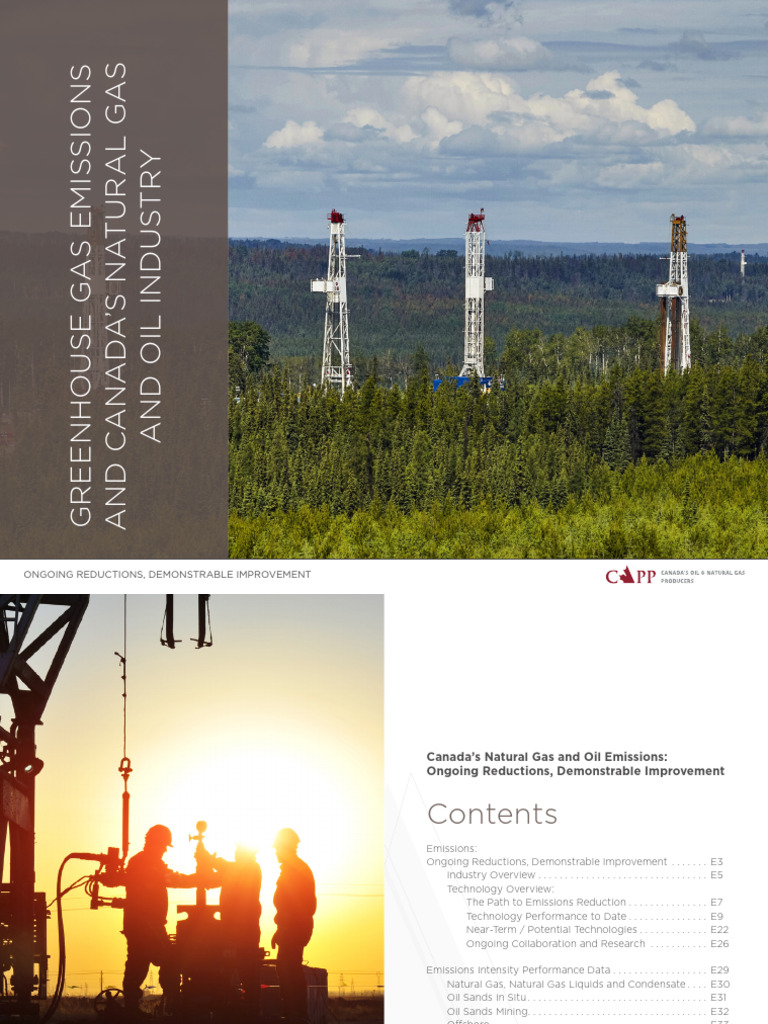 Canadas Natural Gas and Oil Emissions Ongoing Reductions Demonstrable ...