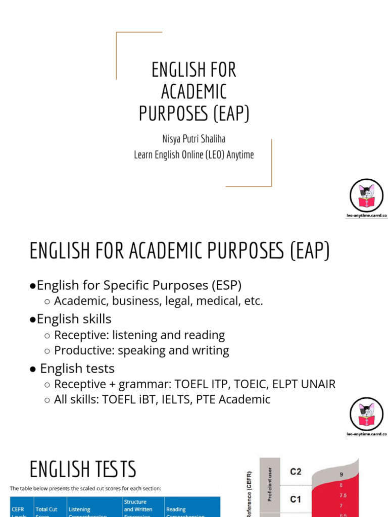 English For Academic Purposes | Download Free PDF | English Language ...