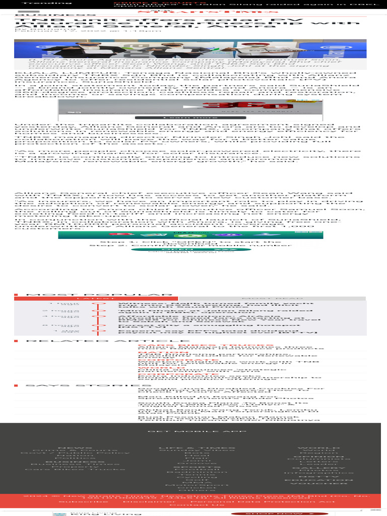 TNB Unit Offers Solar PV Insurance in Partnership | PDF