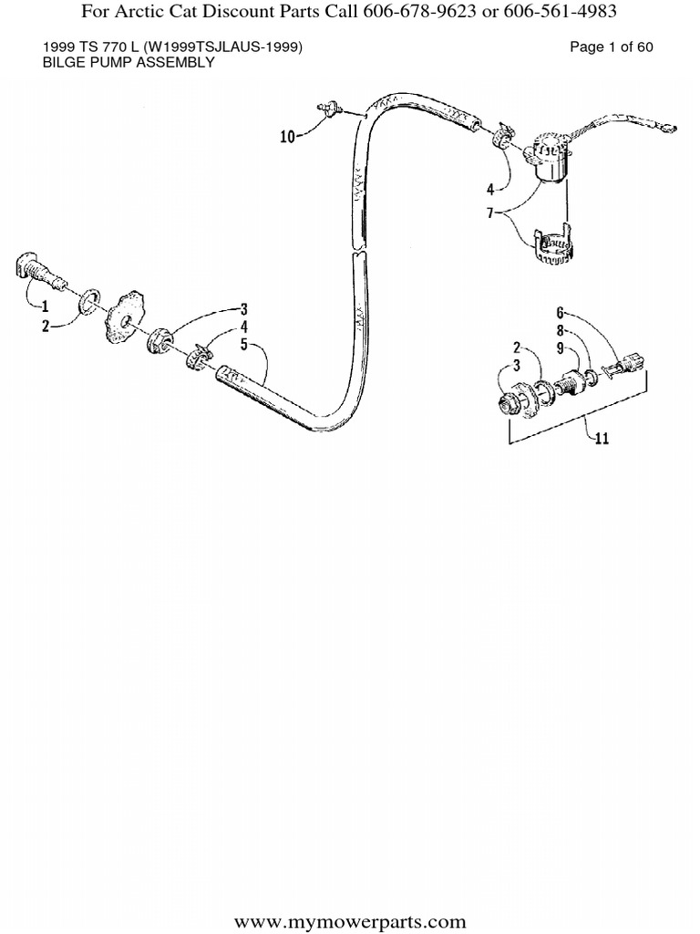 Arctic Cat Parts Manual 1999 TS 770 L W1999TSJLAUS 1999 | PDF | Washer ...
