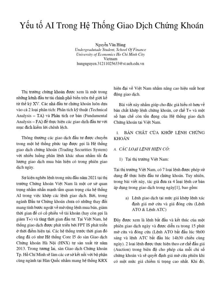 Academic Research 2 - Nguyen Van Hung - AIO | PDF