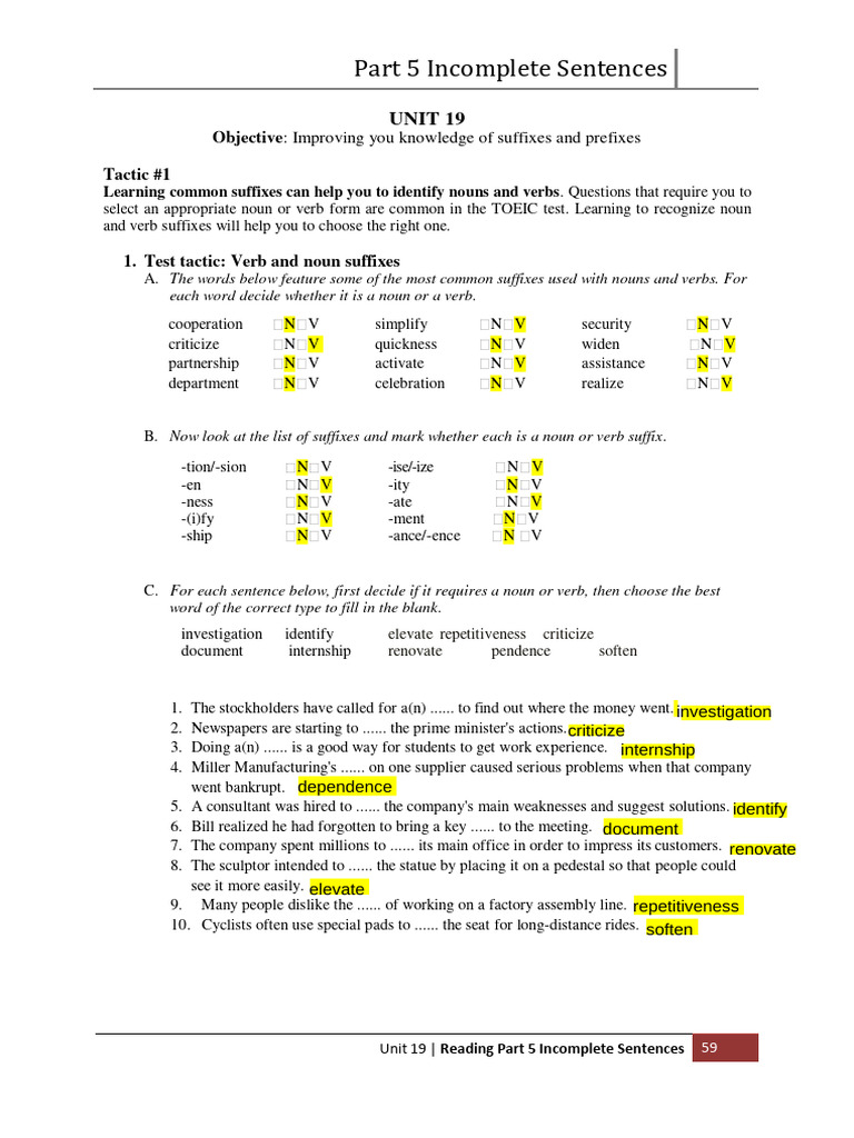 Unit 19-20 | PDF | Adverb | Verb
