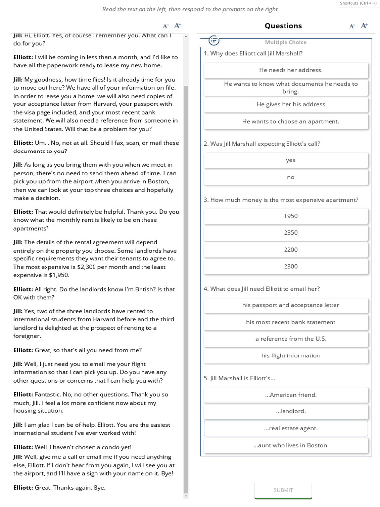 ENGLISH - Unit 2 - Preparing Lease Documents - Assessment - Transparent ...