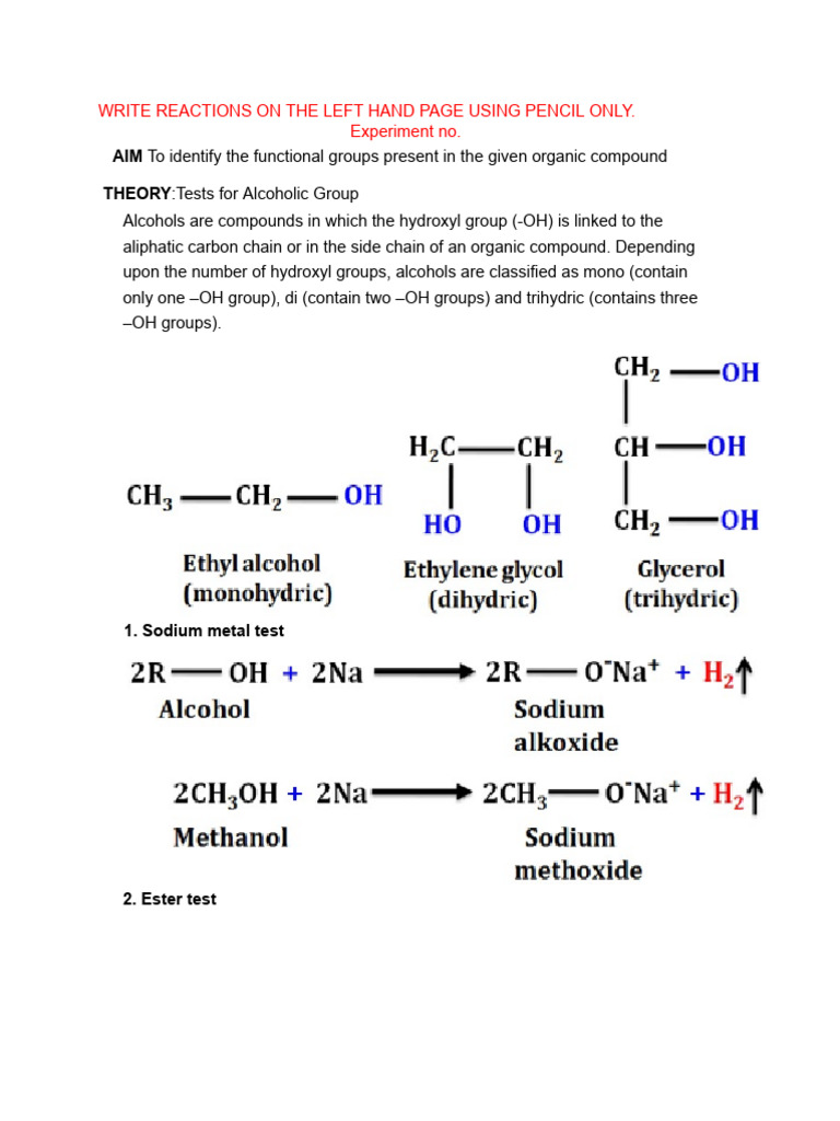 Identifying Organic Functional Groups | PDF | Aldehyde | Amine