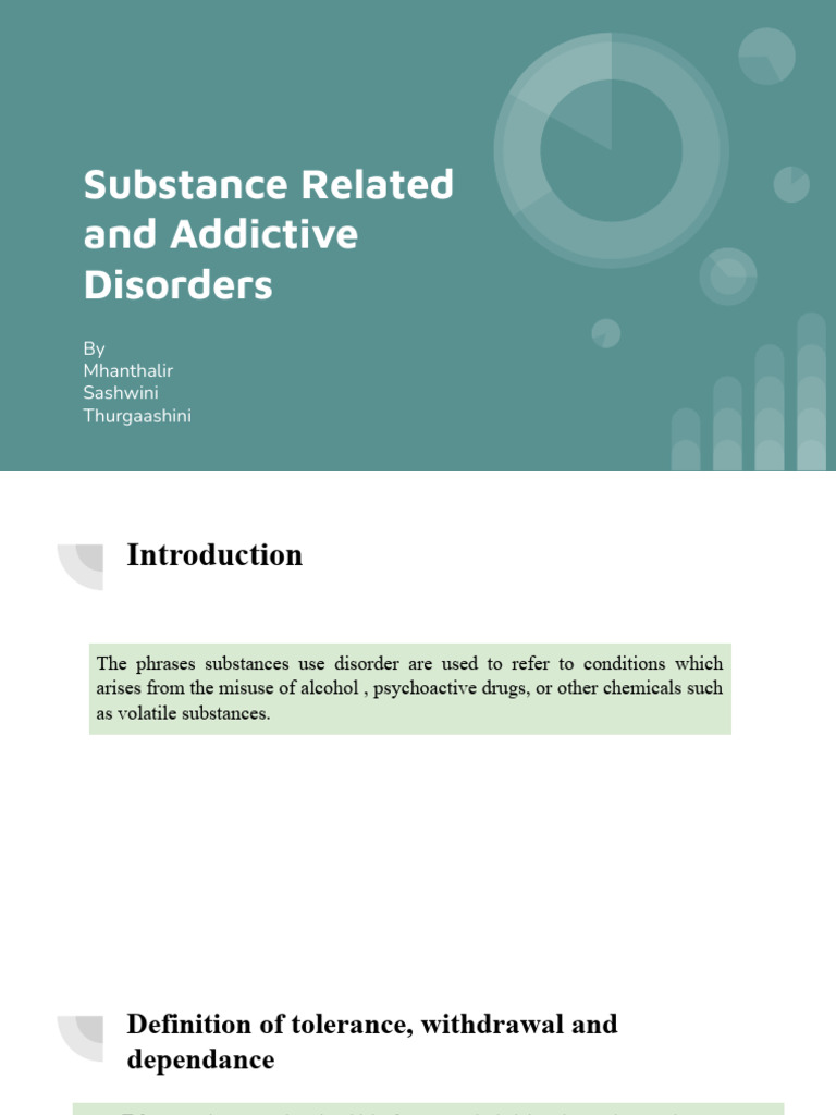 15 Substance Related and Addictive Disorders | PDF | Addiction | Opioid ...