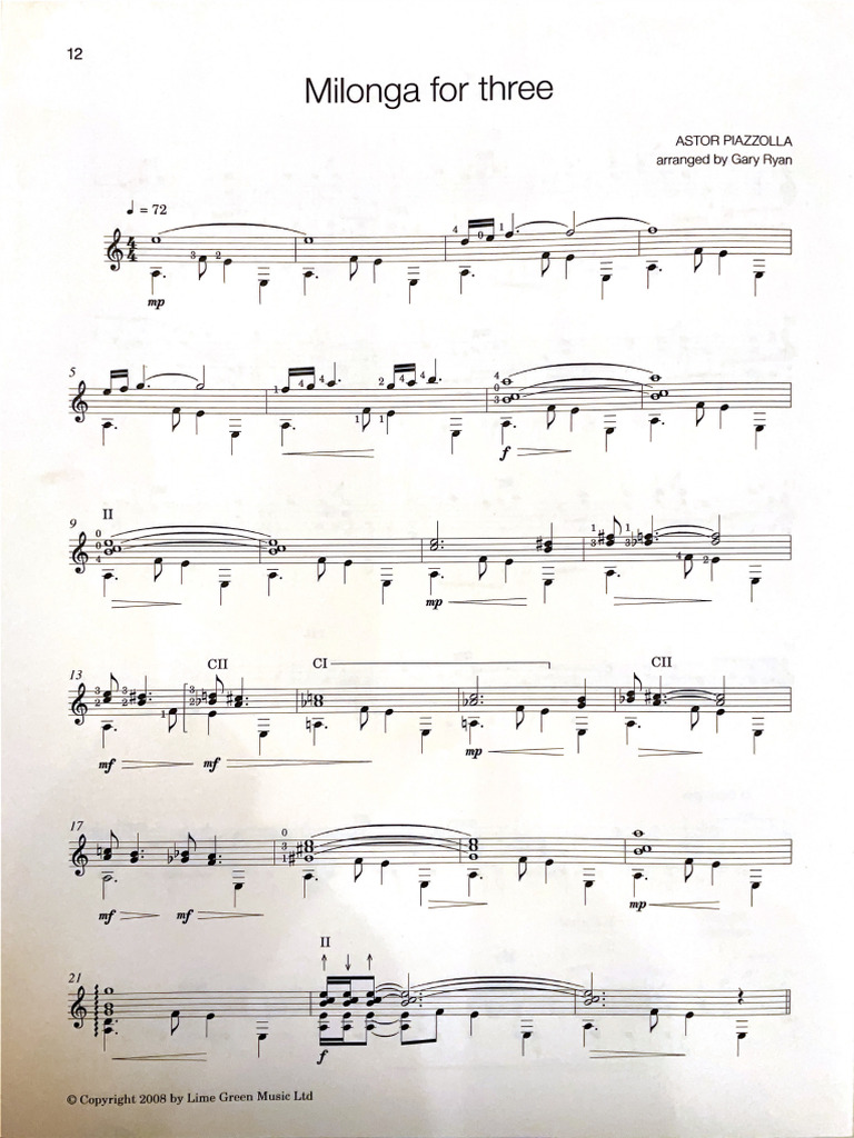 Milonga For Three | PDF