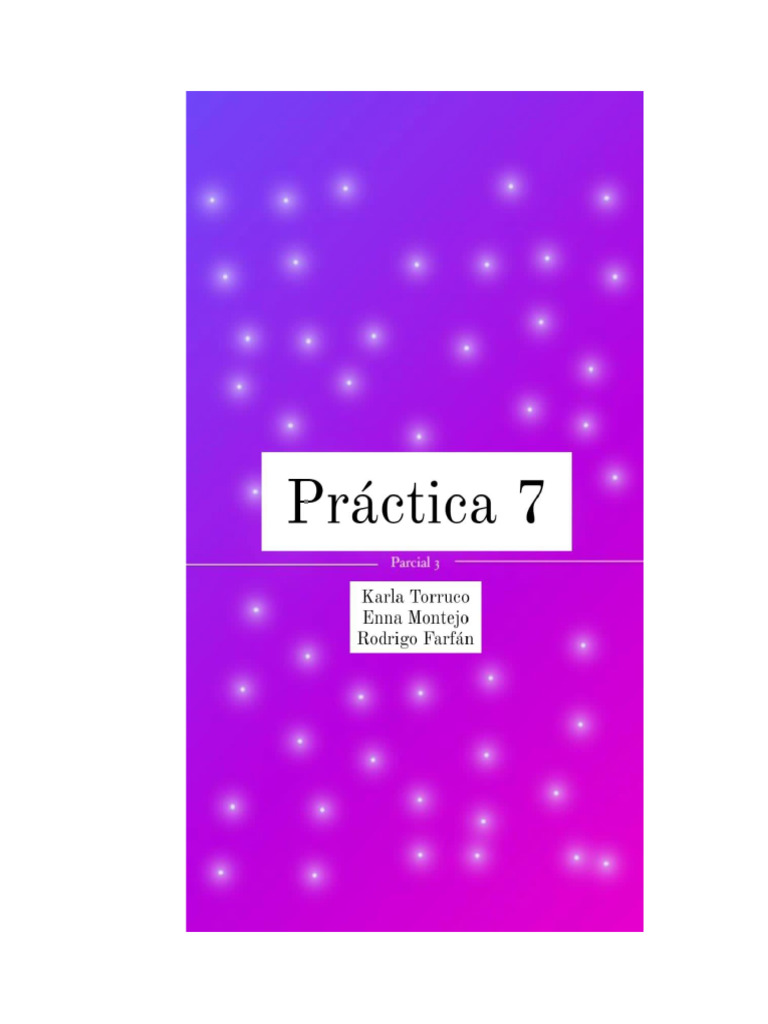 Practica 7 | PDF