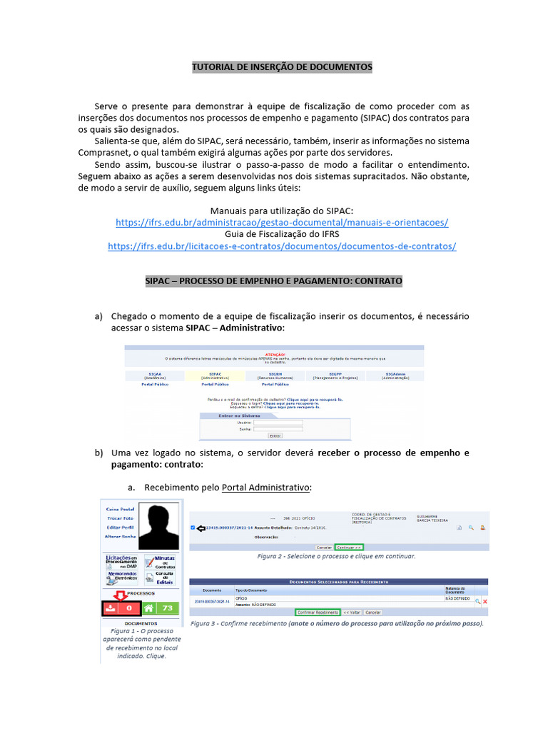 Tutorial de Insercao de Documentos PDF | PDF Tutorial de Insercao de Documentos PDF | PDF