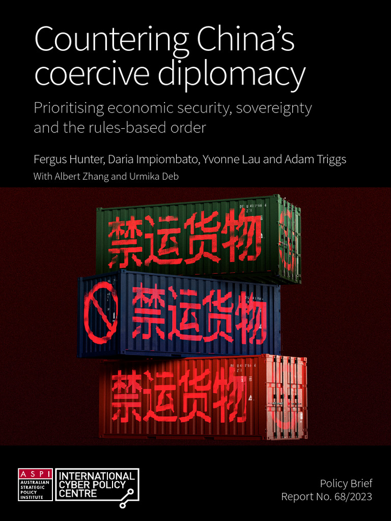 Countering Chinas Coercive Diplomacy - 1 | PDF