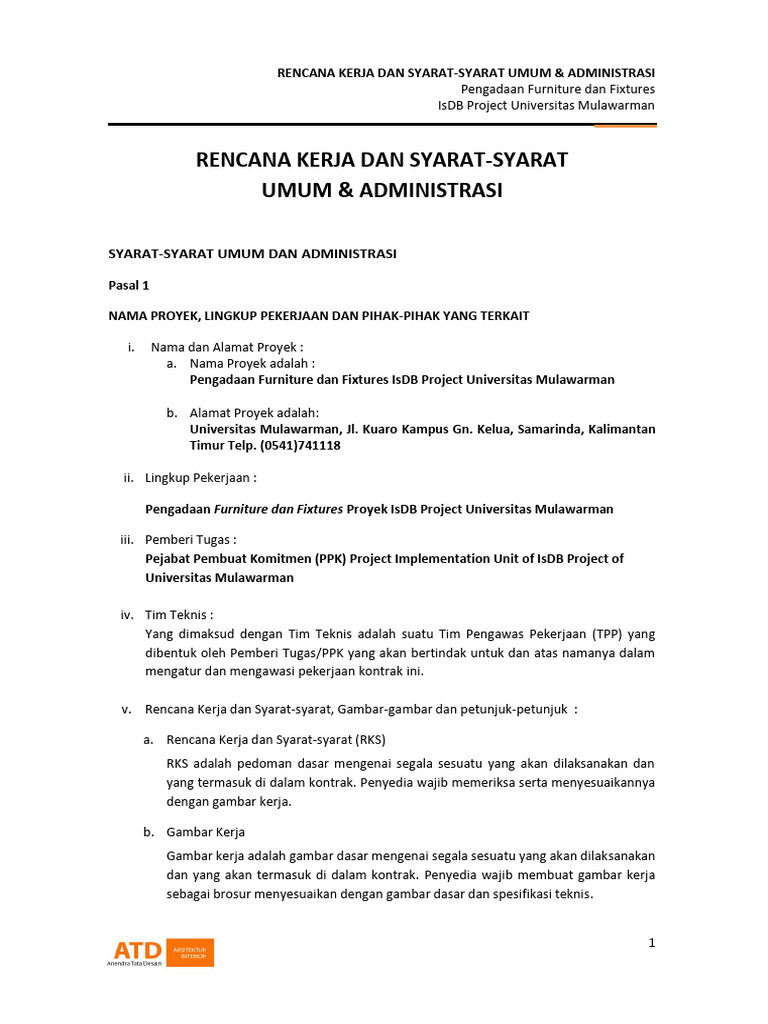 RKS 1 | PDF | Teknologi & Rekayasa