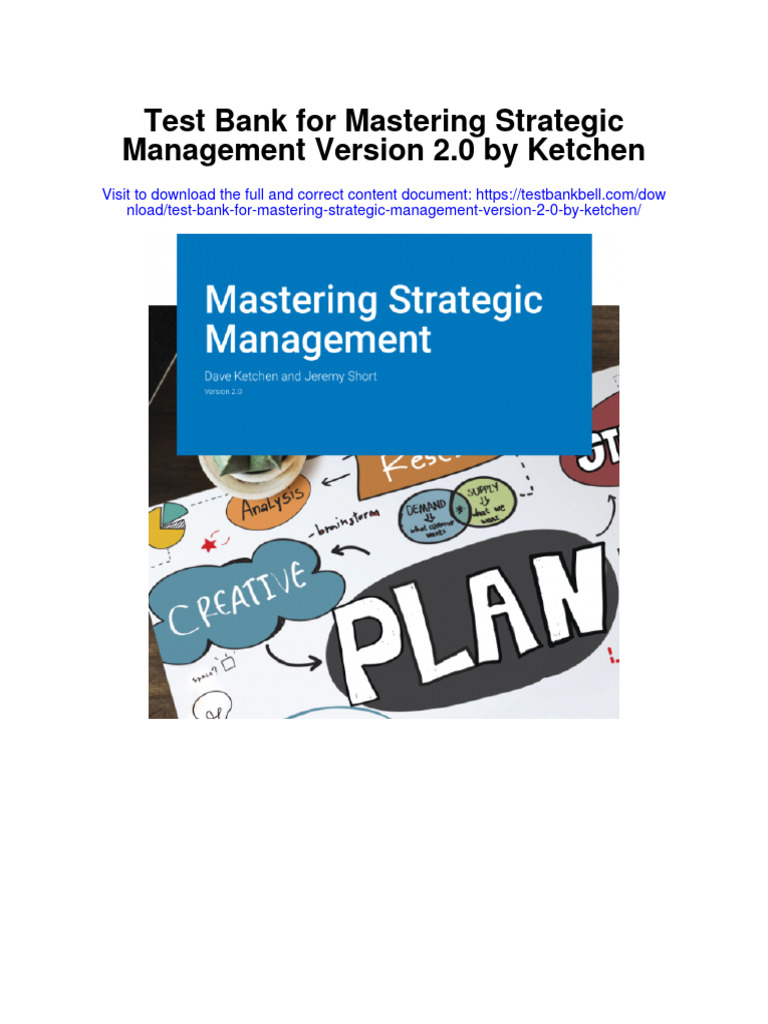 Instant Download Test Bank For Mastering Strategic Management Version 2 ...