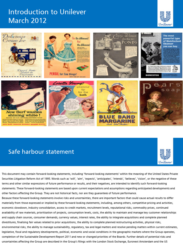 Introduction To Unilever Presentation | PDF