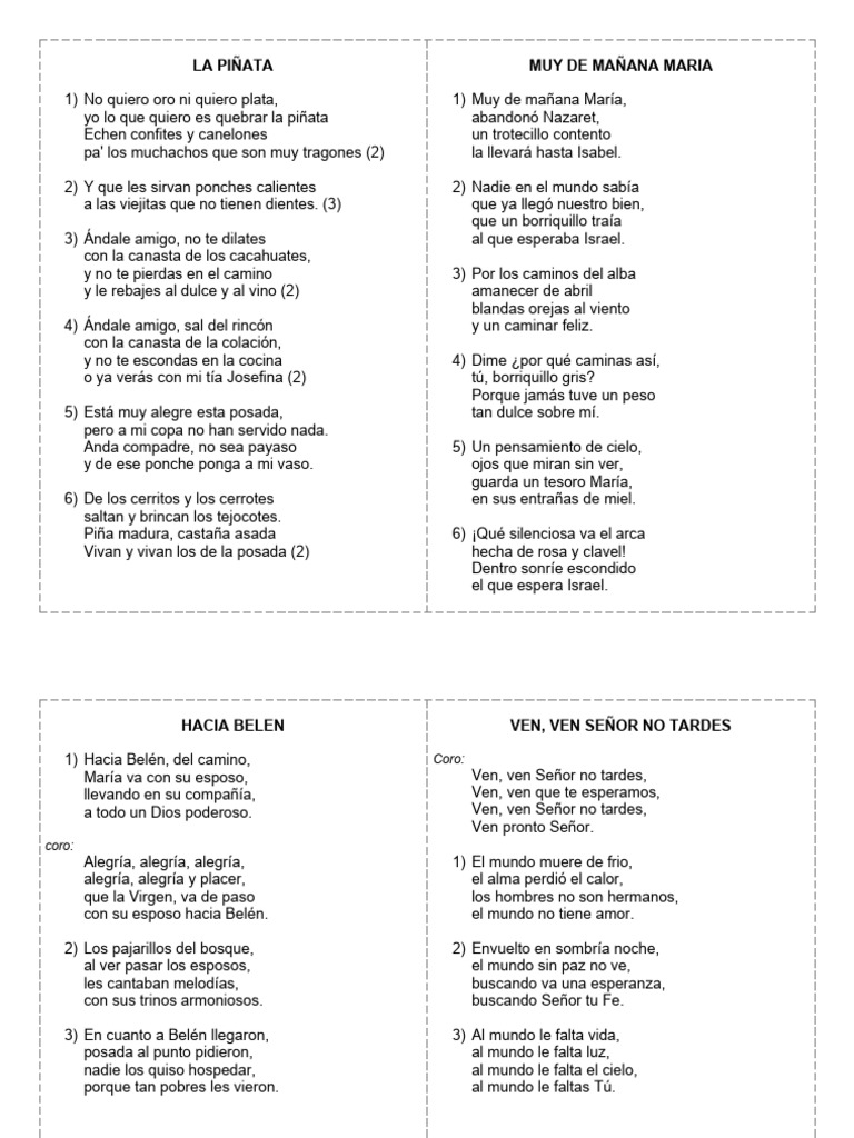 Las Posadas | PDF | María, madre de Jesús | San José