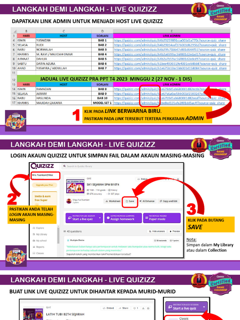 Host Live Quizizz | PDF