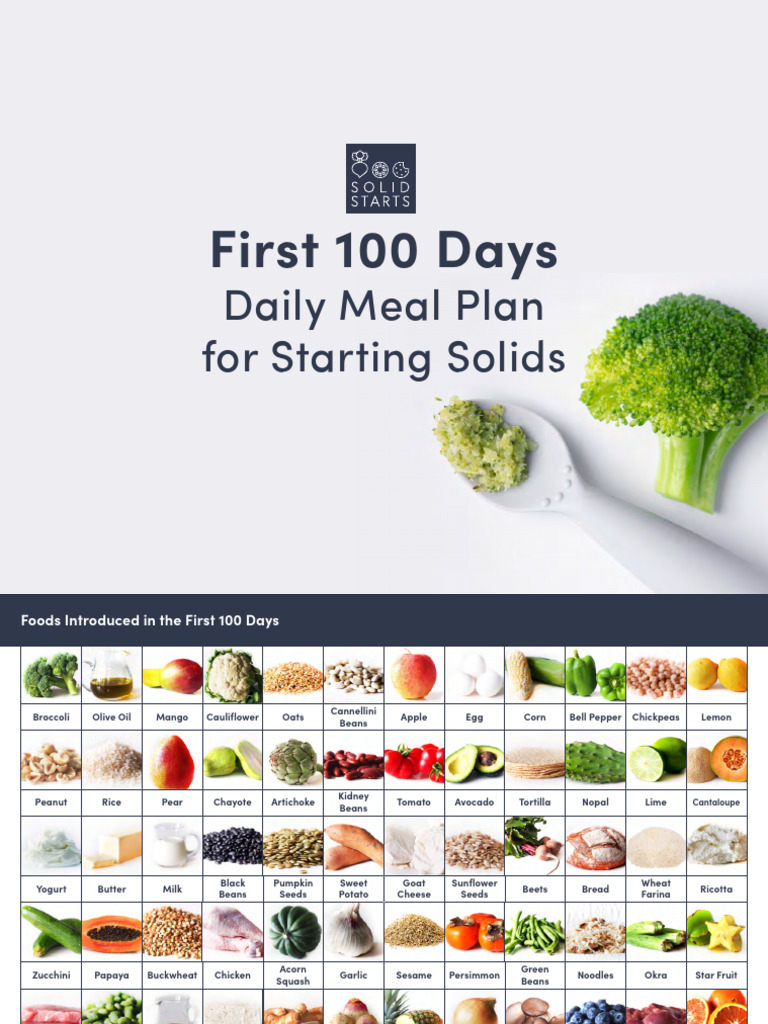 Solid Starts - First 100 Days | PDF | Allergy | Food Allergy