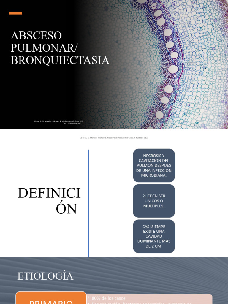 abceso pulmonar | PDF | Tos | Enfermedades y trastornos humanos
