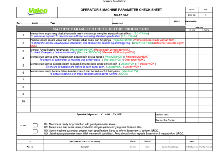 Start Up Check List | PDF
