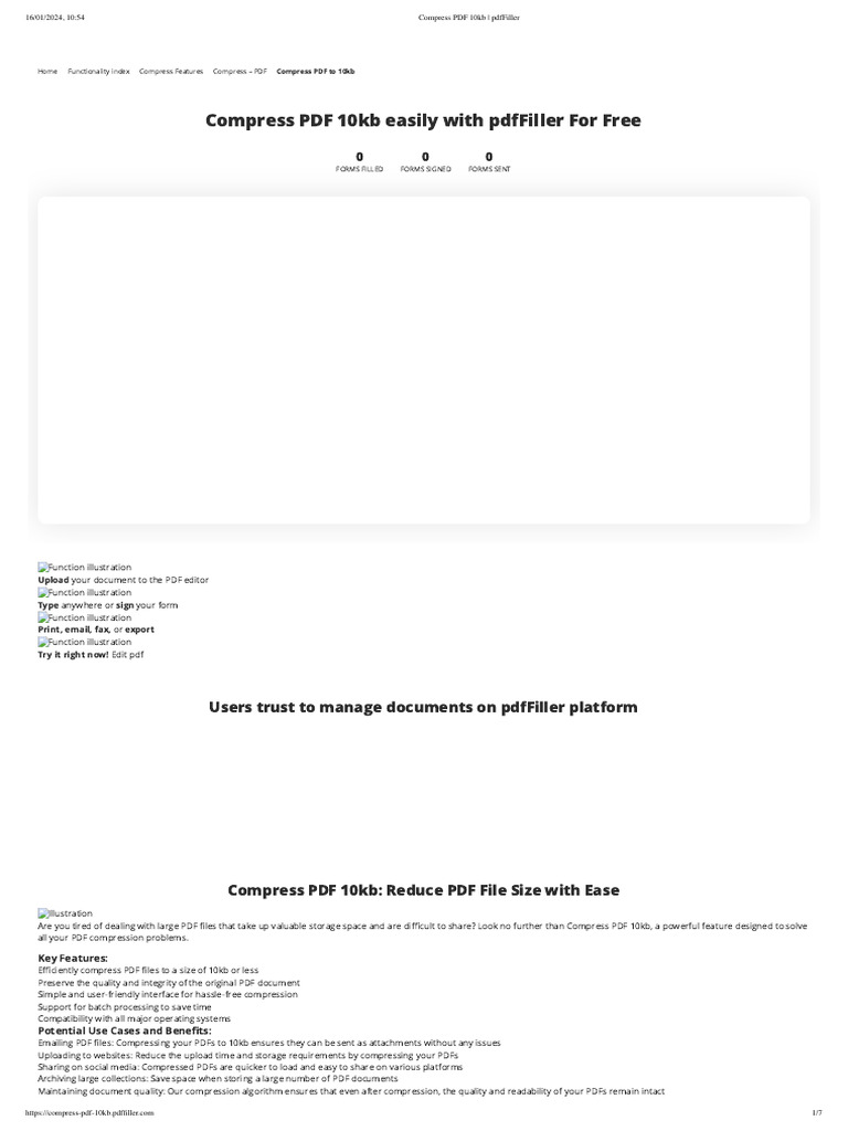 Compress PDF 10kb _ PdfFiller | PDF