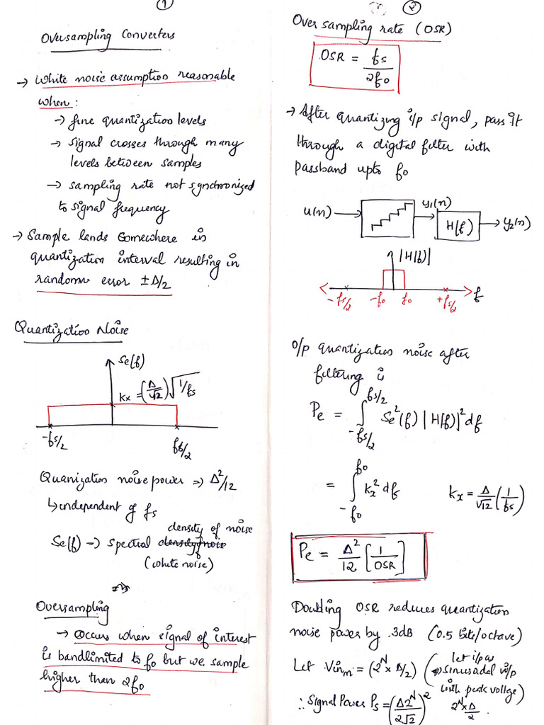 SNR - DeltaSigma ADC | PDF