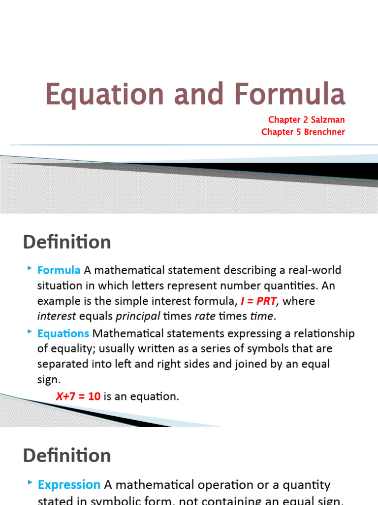 CH 02 en Equation and Formula | PDF