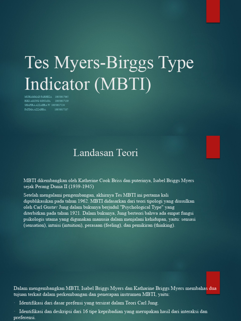 189010_PPT MBTI | PDF