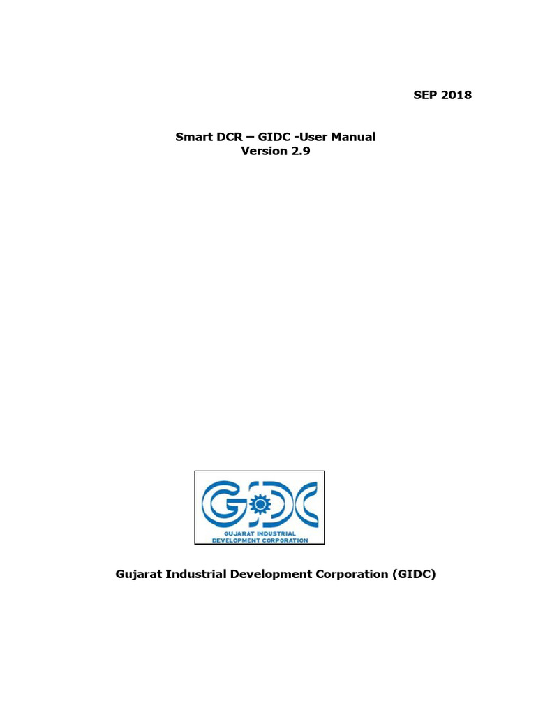 GIDC SMARTDCR UserManual | PDF | Computer Aided Design | Automation