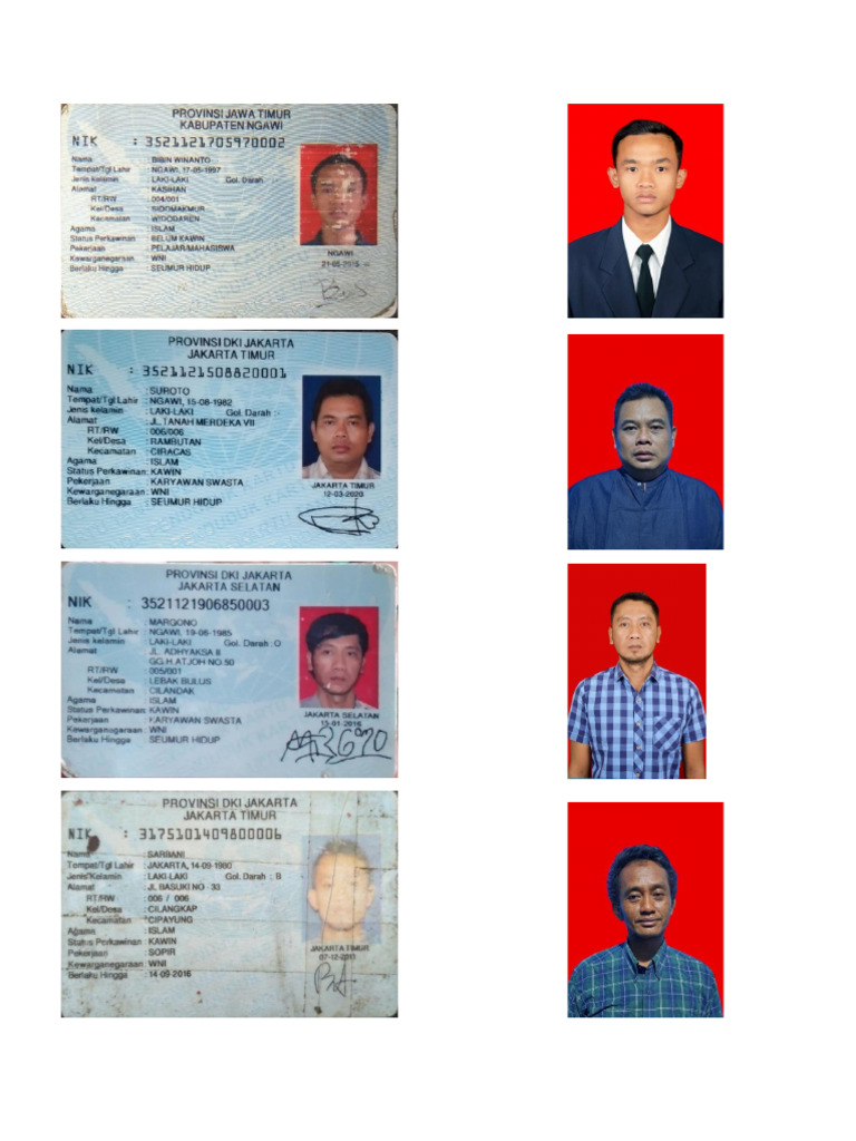 Pas Foto Dan KTP | PDF