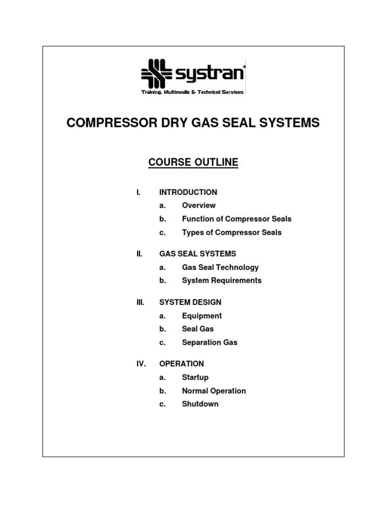 Dry Gas Seals2F | PDF | Home & Garden | Computers