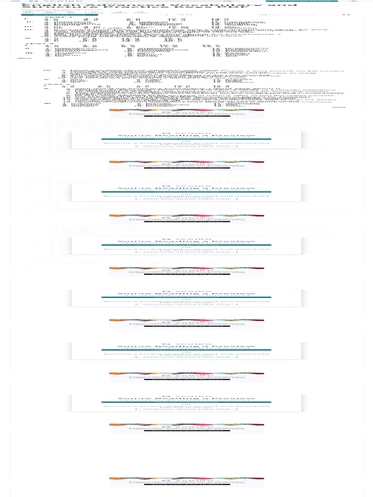 English Advanced Vocabulary and Structure Practice Keys PDF | PDF