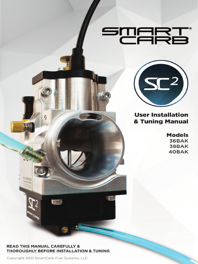 SmartCarb 36-40 SC2 Manual v3.0 | PDF | Carburetor | Throttle