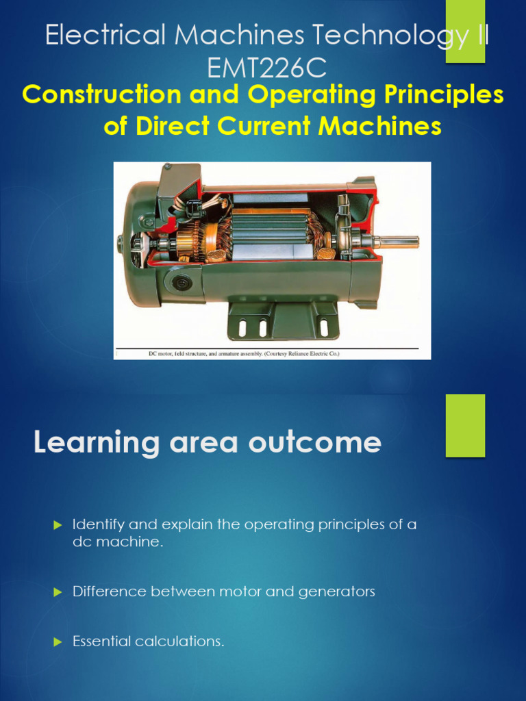EMT226C Notes DC Machines Updated Notes | PDF