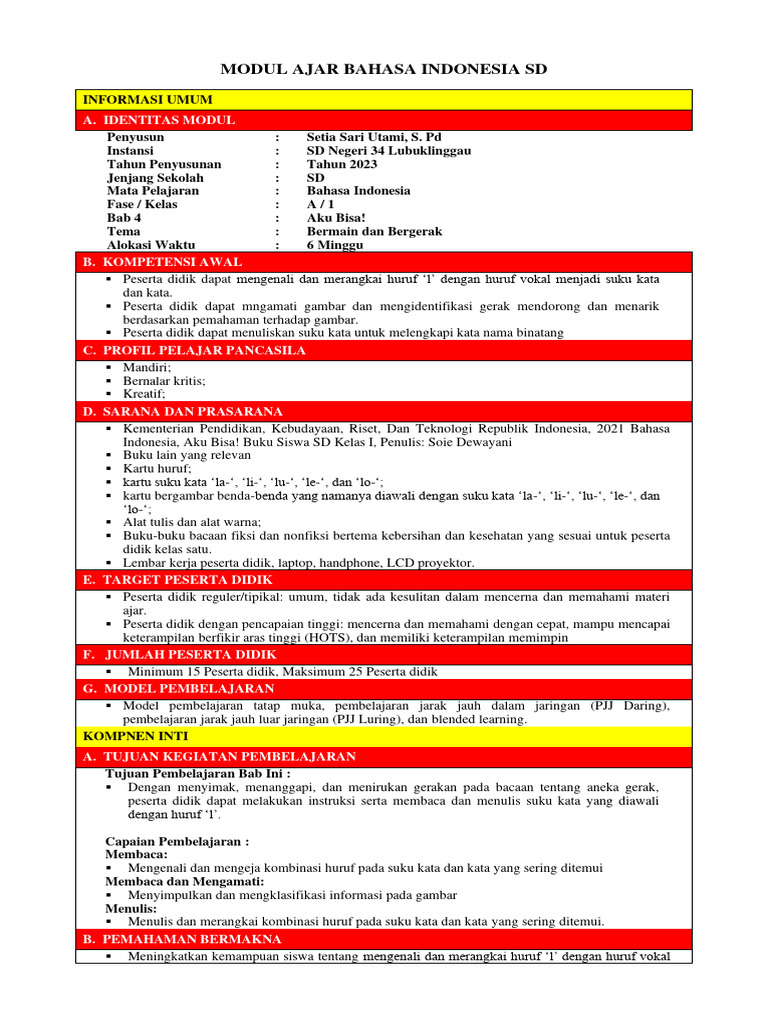 Modul Ajar Desember | PDF