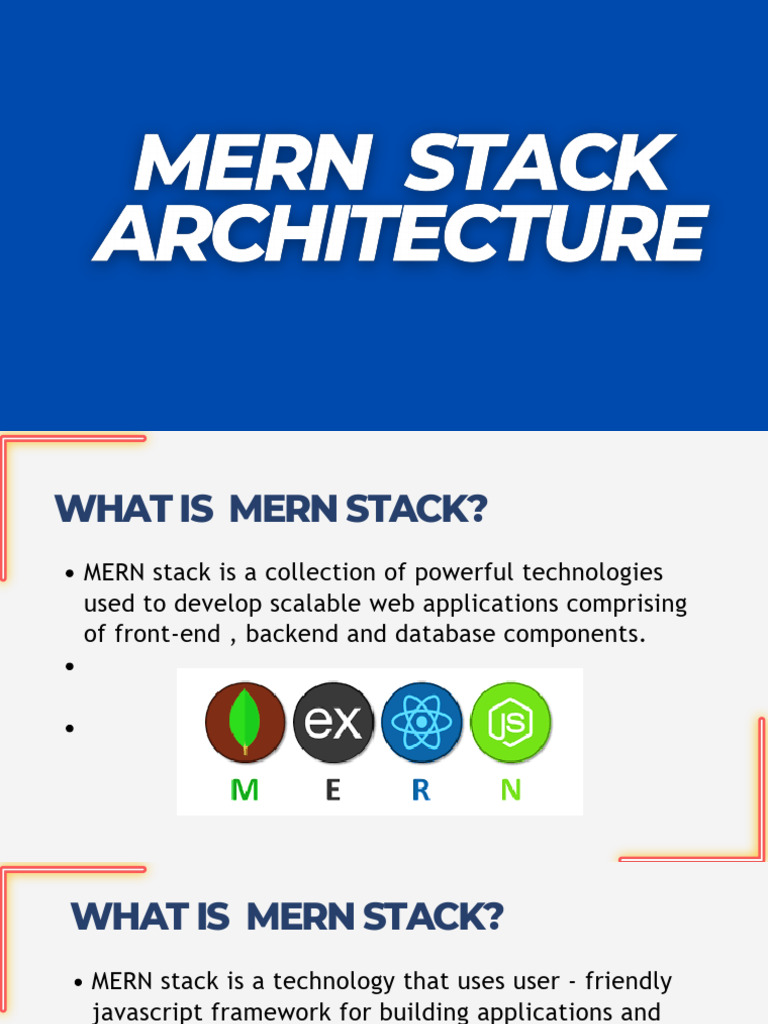 MERN Stack Architecture | PDF | Web Application | Computer Programming