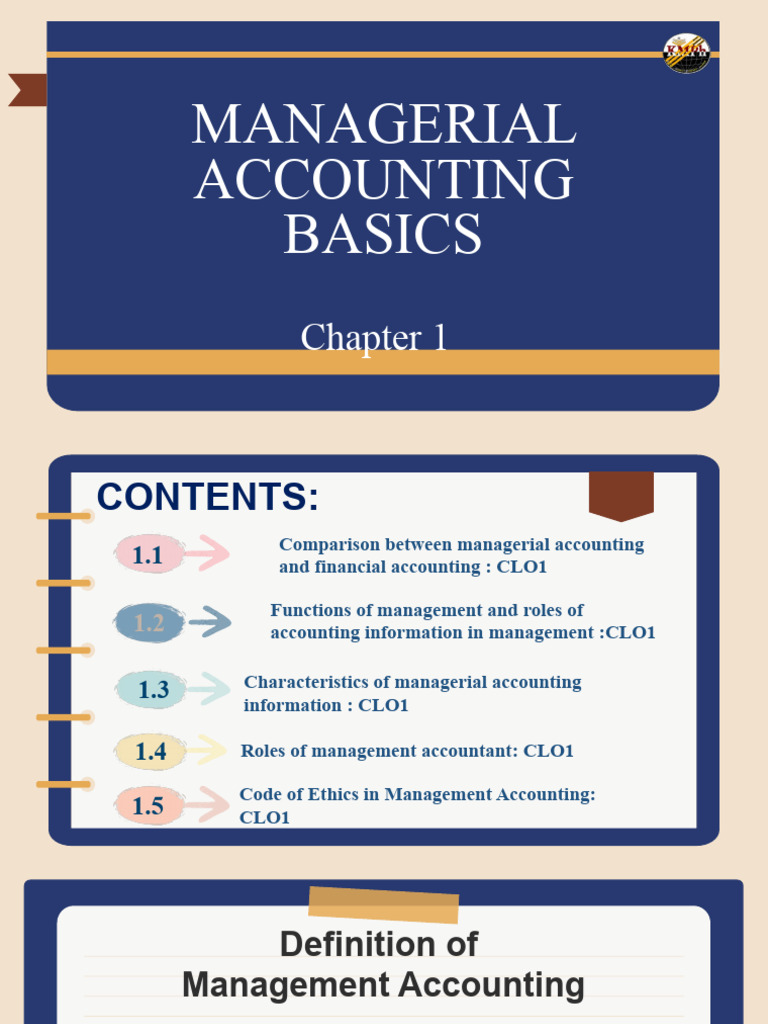 Managerial Accounting Overview | PDF | Career & Growth
