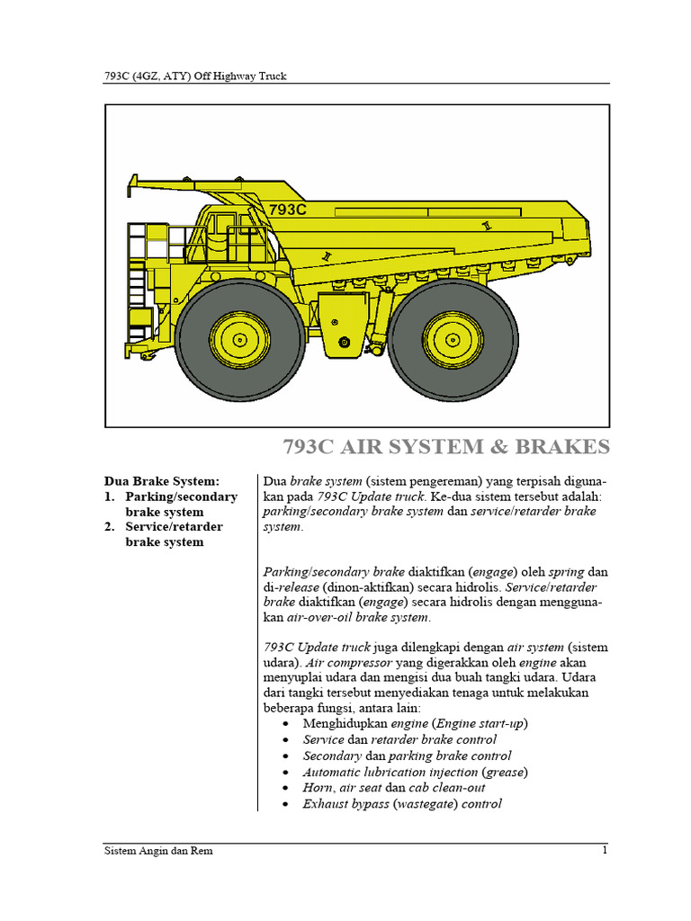 793c Udara System & Brake | PDF