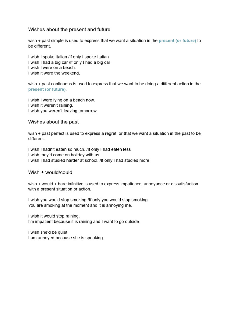 I Wish | PDF | Language Arts & Discipline